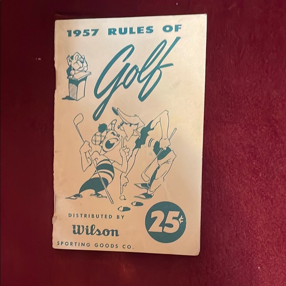 Wilson | Games | 957 Rules Of Golf Booklet | Poshmark